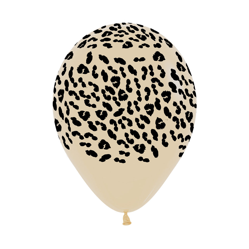 ROUND LATEX BALLOON INFINITY LEOPARD FASHION SAND | SEMPERTEX COLOMBIA ...