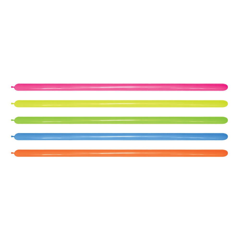 LATEX PARTY BALLOON ASSORTED NEON TUBE | SEMPERTEX COLOMBIA– B2B ...